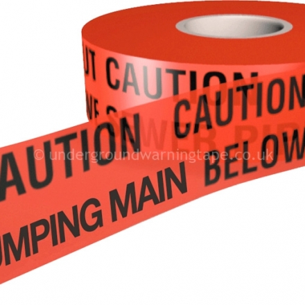 CAUTION WATER MAIN Warning Tape - Underground warning tape by Custom ...